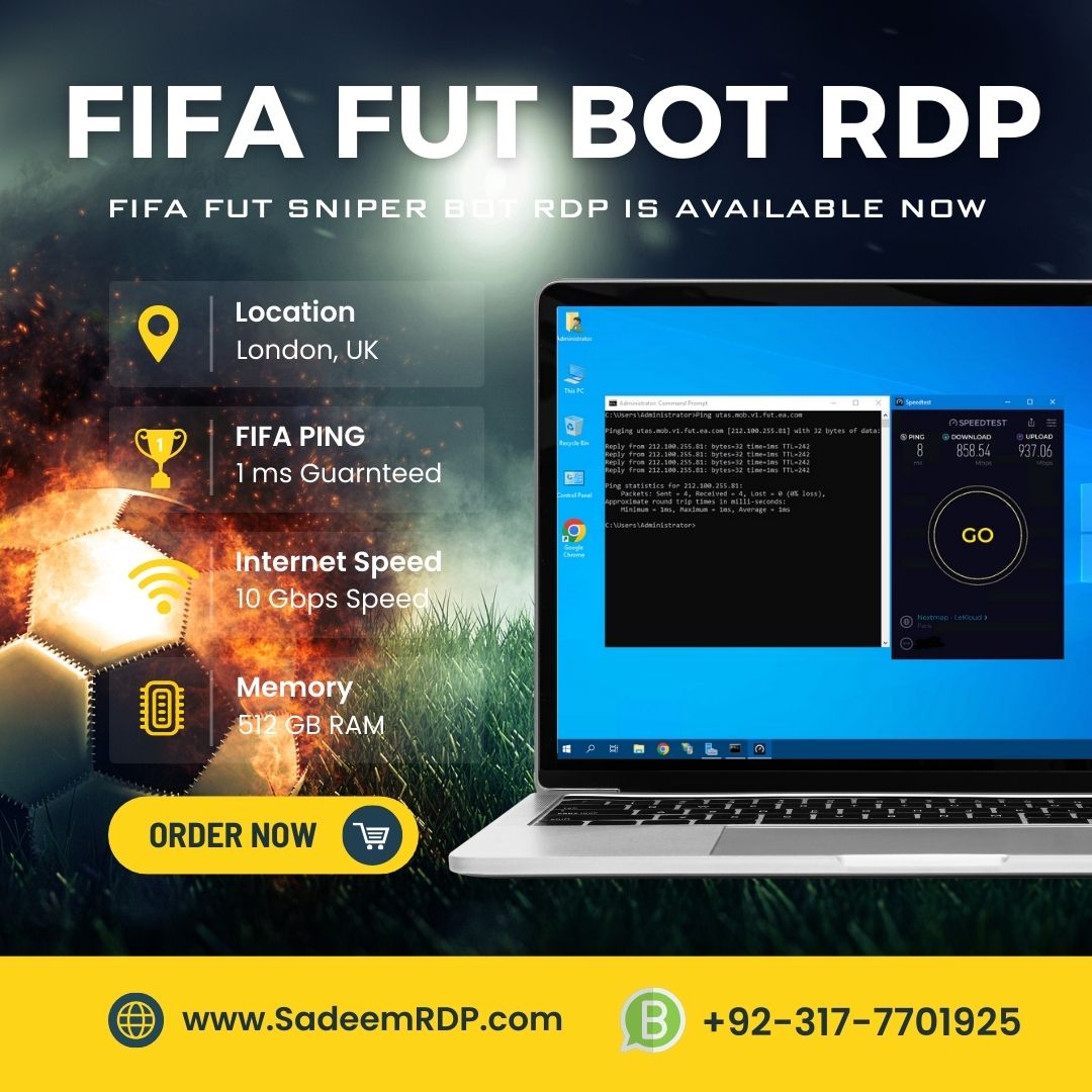 FIFA Fut Bot RDP - Low ping RDP for FIFA | SadeemRDP
